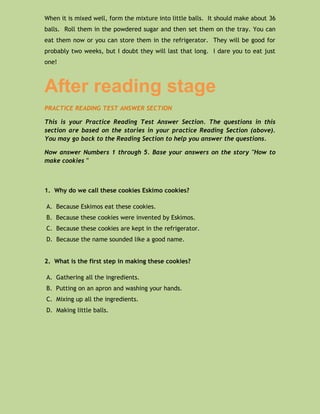 Reading bakery | DOCX | Desserts and Baking | Food & Drink