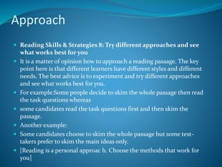 Reading by task type | PPT