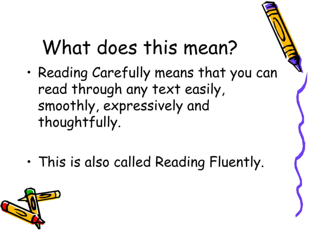 Reading carefully presentation | PPT | Free Download