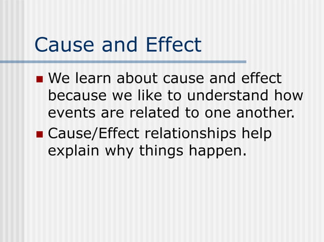 Reading Cause and Effect 1.ppt