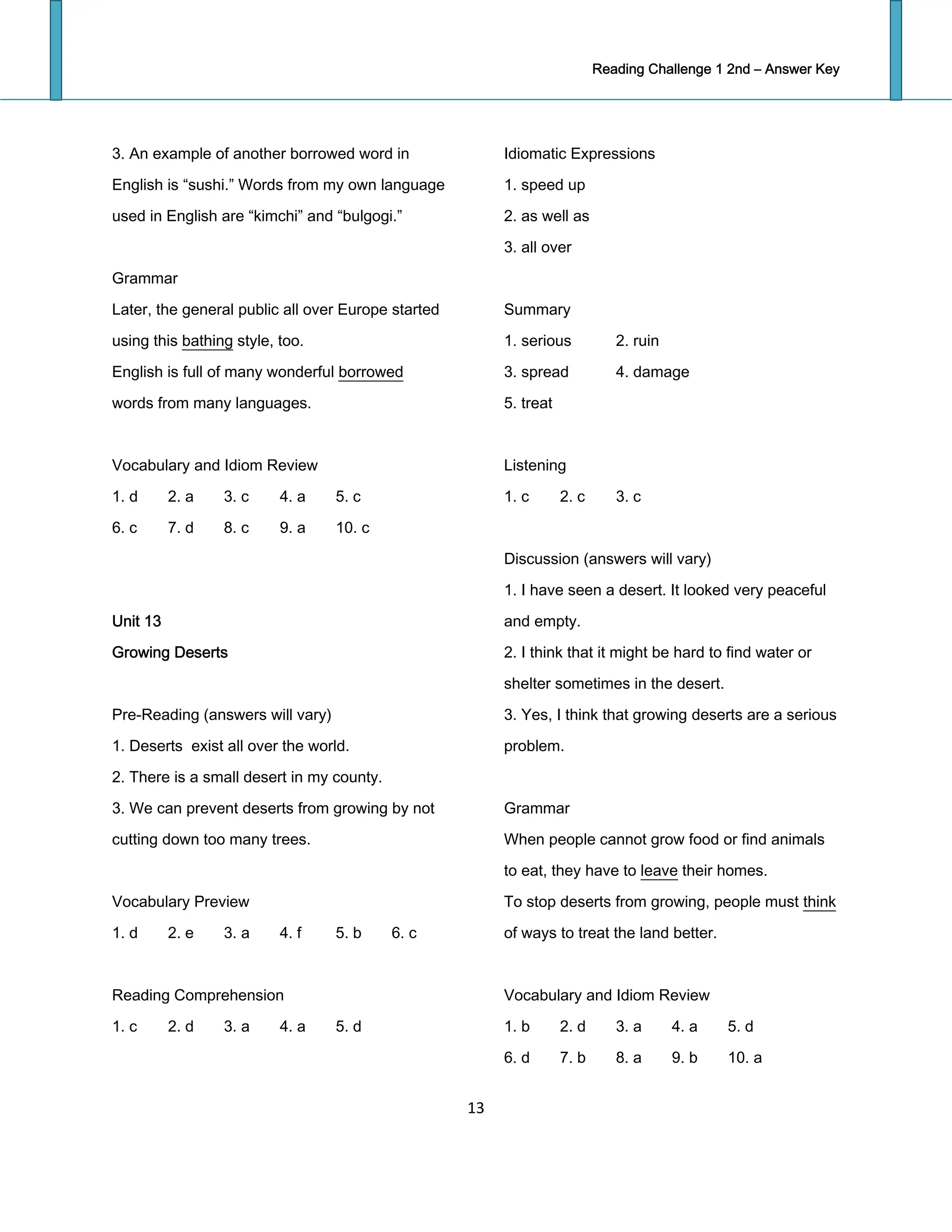 Reading Challenge 1_2nd_Answer Key đáp án.pdf