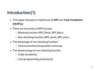 Overlapping Communication and Computation by Using a Hybrid MPI/SMPSs Approach | PPT