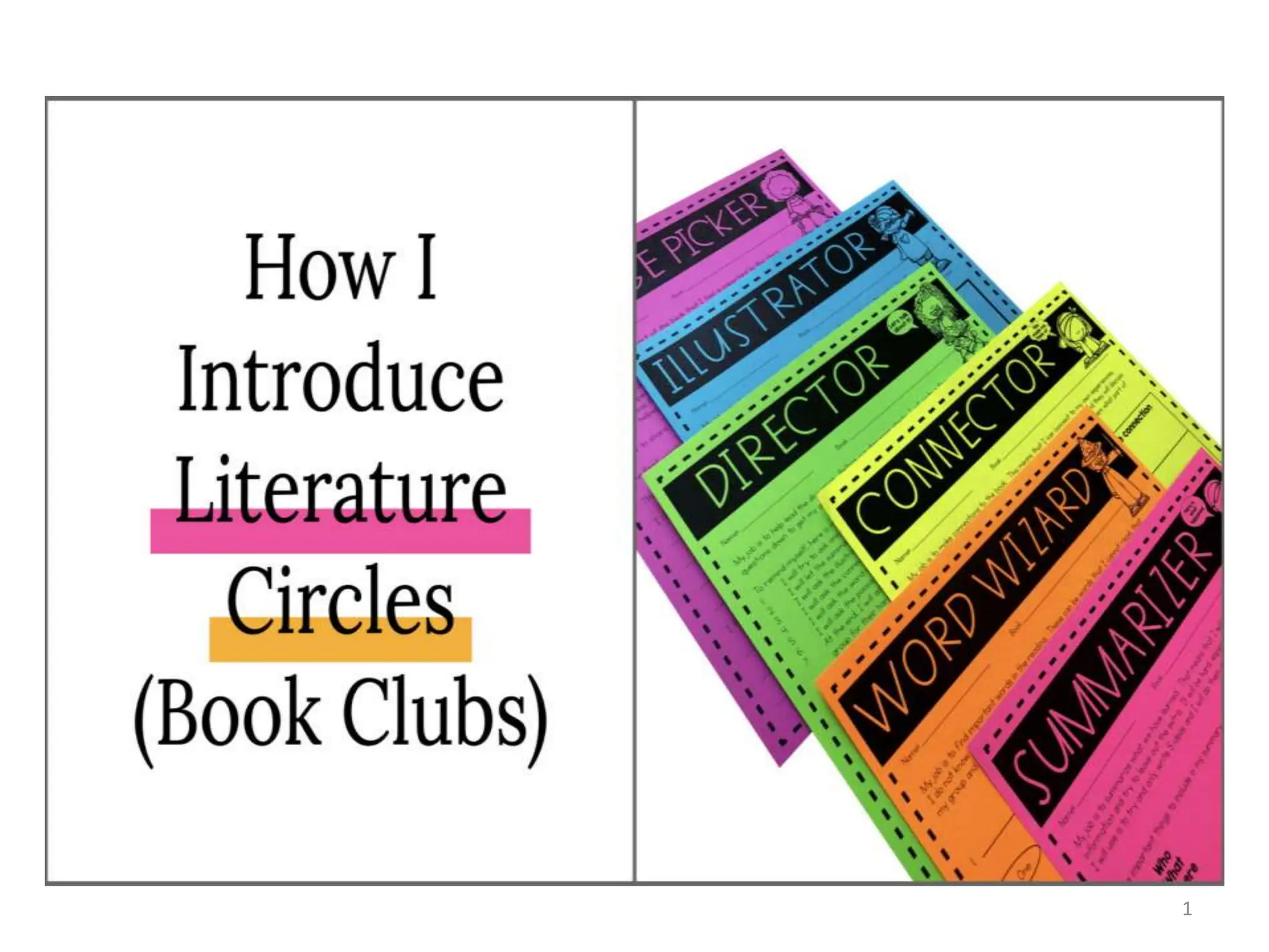 How I Introduce Literature Circles (Book Clubs) | PPT