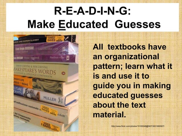 Reading College Textbooks | PPT