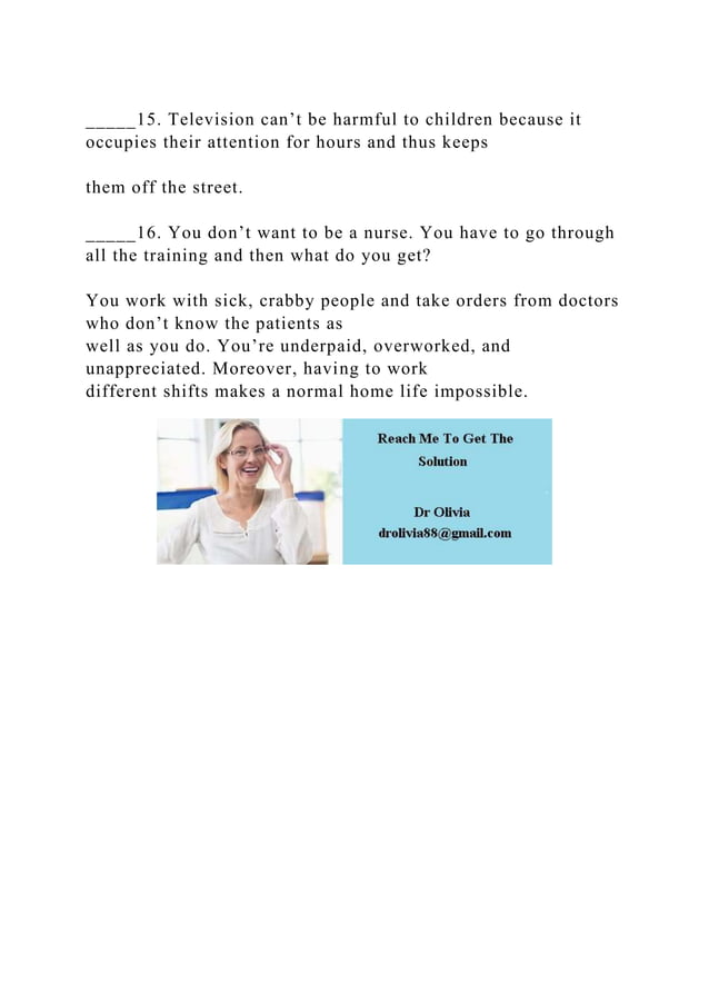 READING – Common Fallacies (or Errors) In Reasoning Rev. Jul.docx