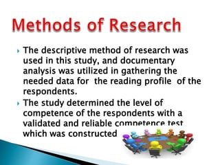 Iloko Language Reading Competence of Grade III Learners | PPT