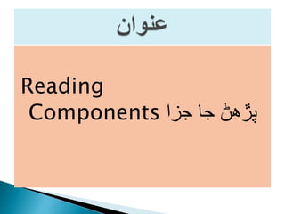 Reading components | PPT