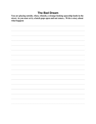 The Bad Dream (Reading Comprehension) | PDF