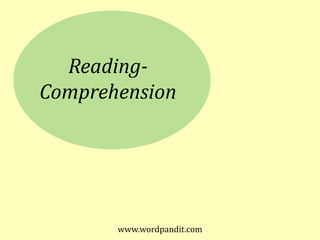 Reading comprehension 1 | PPT