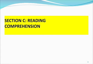 Reading Comprehension | PPT