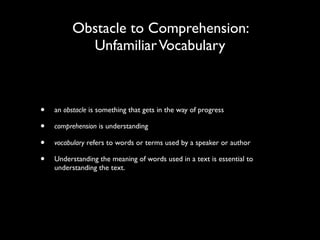 Reading Comprehension for College Students | KEY