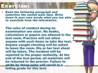 Reading comprehension | PPT