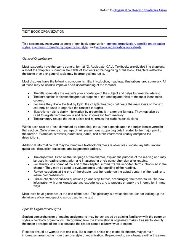 Reading comprehension