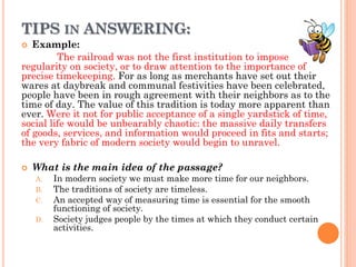 How to answer reading comprehension test | PDF