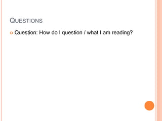 Reading Comprehension | PPT