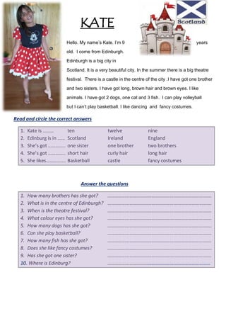 Reading comprehension | PDF