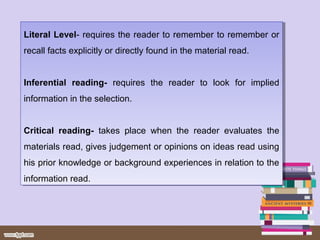 Reading comprehension | PPT
