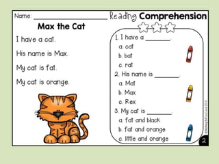 Reading comprehension | PPTX