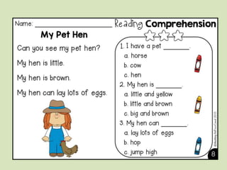 Reading comprehension | PPTX
