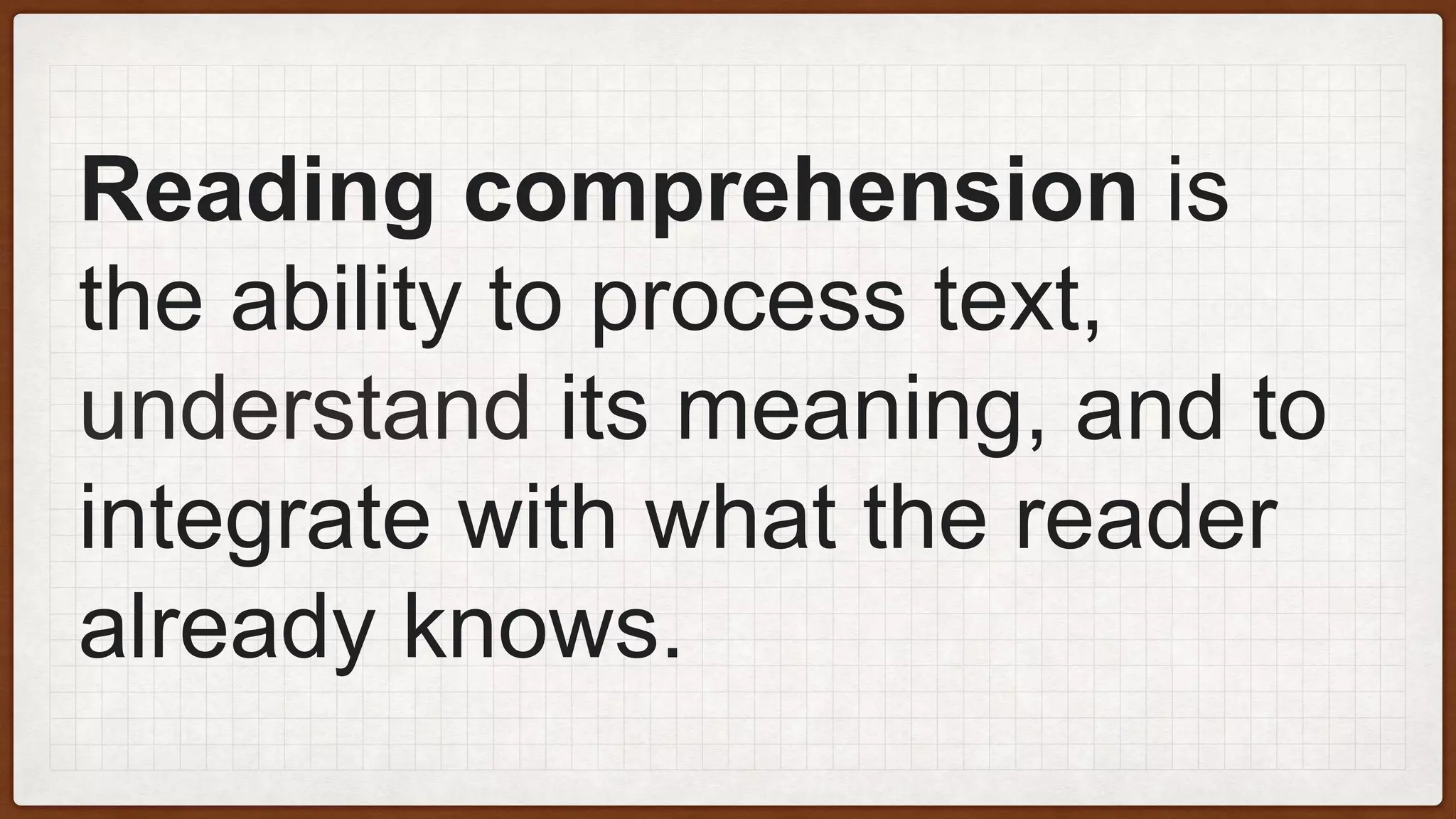 Reading comprehension | PPT