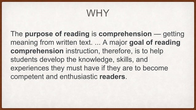 Reading comprehension | PPT