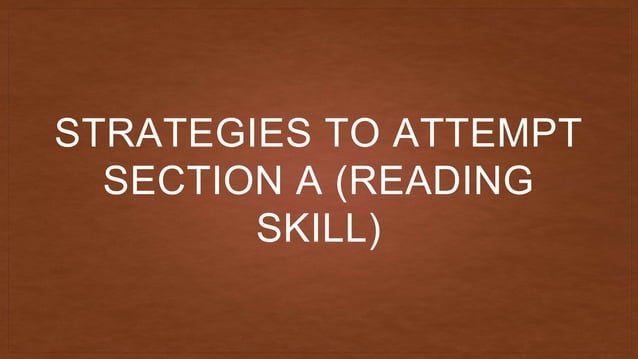 Reading comprehension | PPT