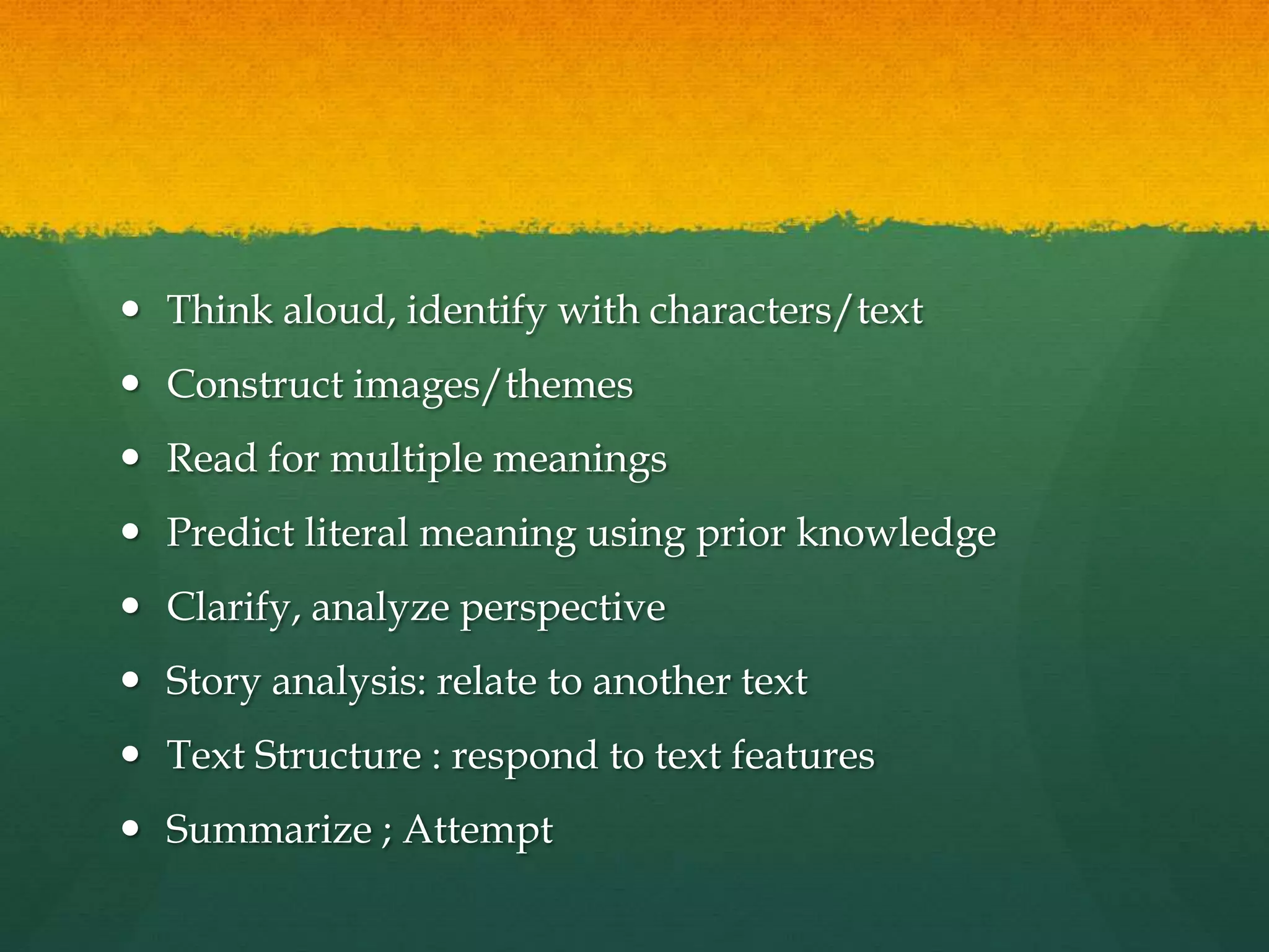 Reading comprehension | PPTX