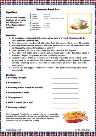 Practice Reading comprehension | PDF