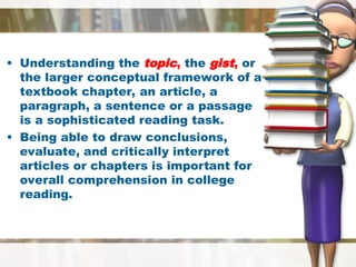 Lesson on reading with comprehension.ppt