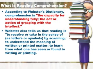 Lesson on reading with comprehension.ppt