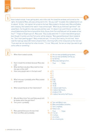 Reading comprehension | PDF