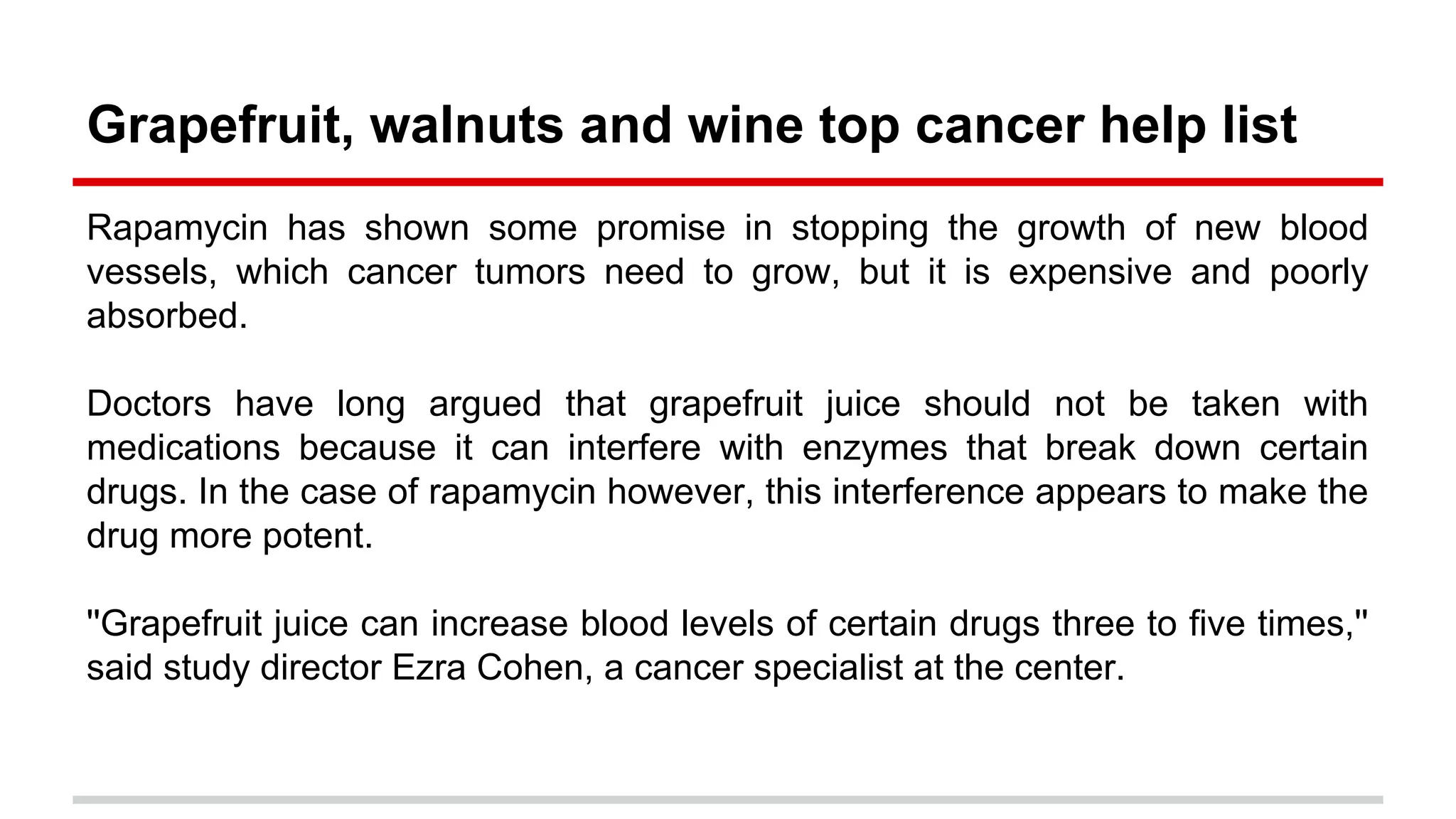 Reading Comprehension - Cancer Research Story | PPT