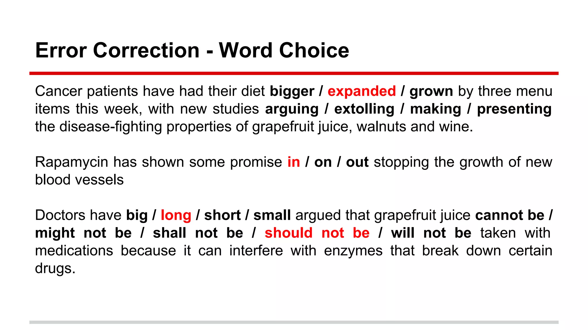 Reading Comprehension - Cancer Research Story | PPT