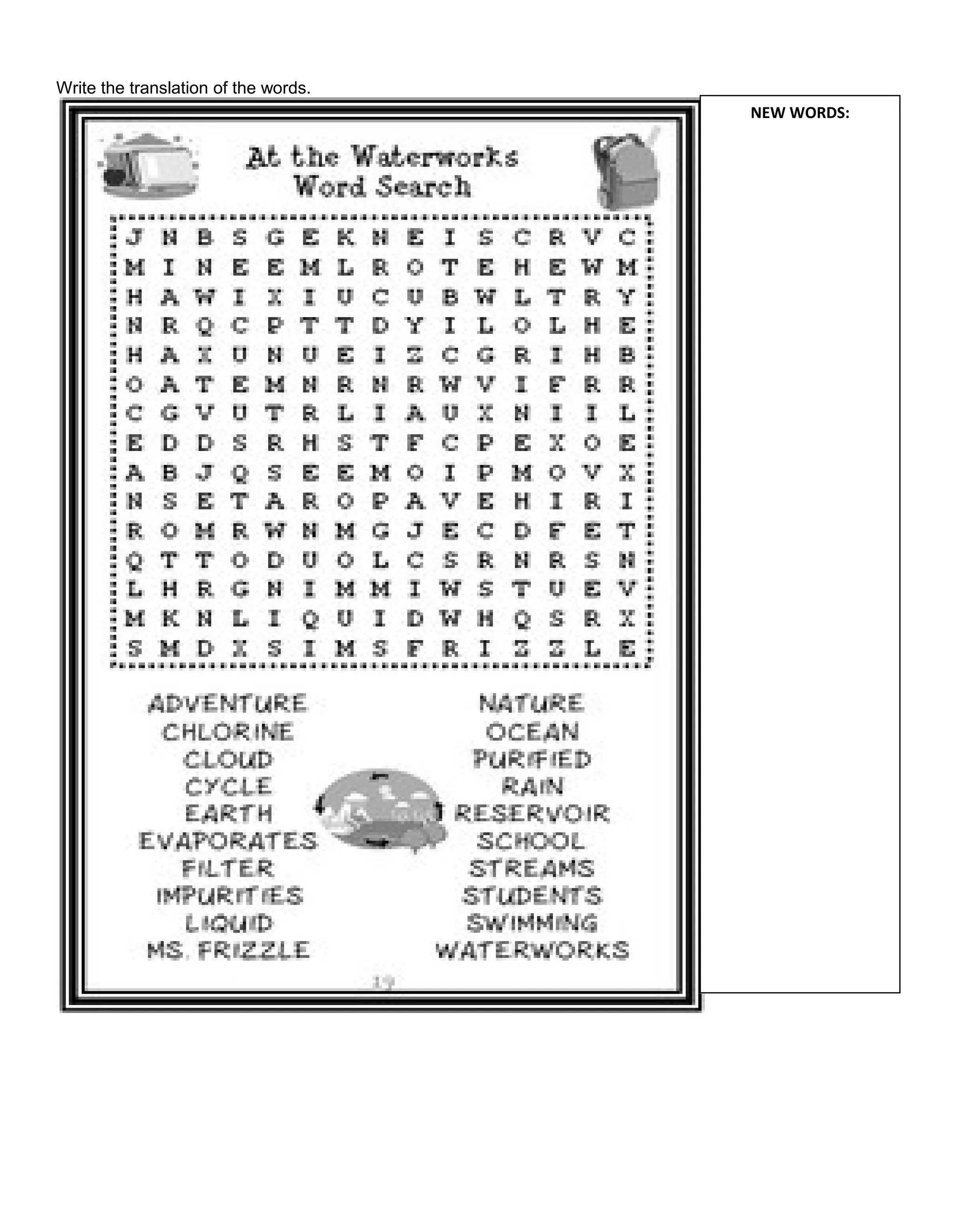 Reading comprehension 1 the magic school bus At the waterworks | DOC