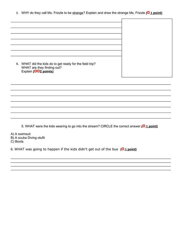 Reading comprehension 1 the magic school bus At the waterworks | DOC ...