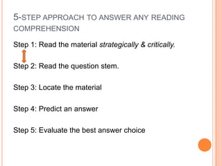 Reading comprehension (class 1) | PPTX | Standardized Testing ...