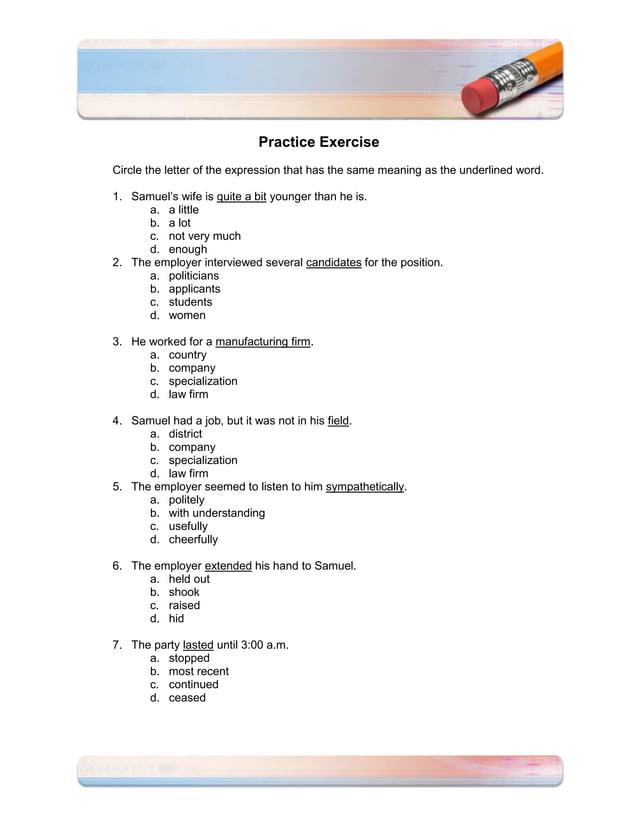 Reading Comprehension Context Clues | PDF