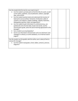 Reading comprehension exploration test | PDF | Educational Assessment ...