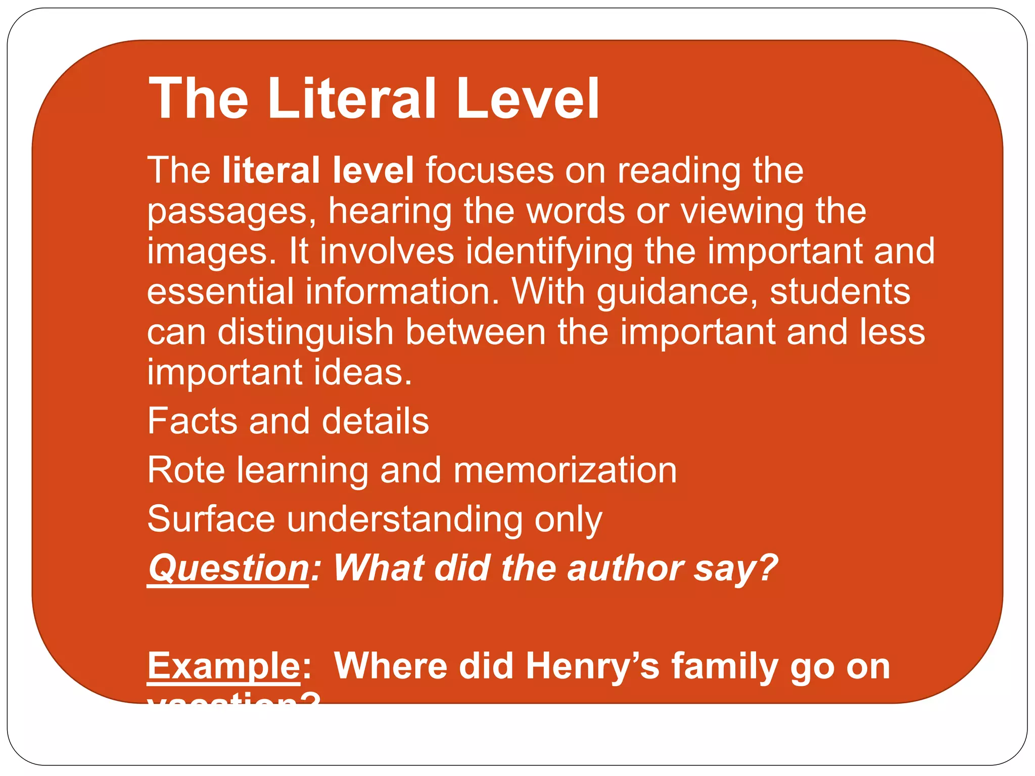 Reading Comprehension | PPTX