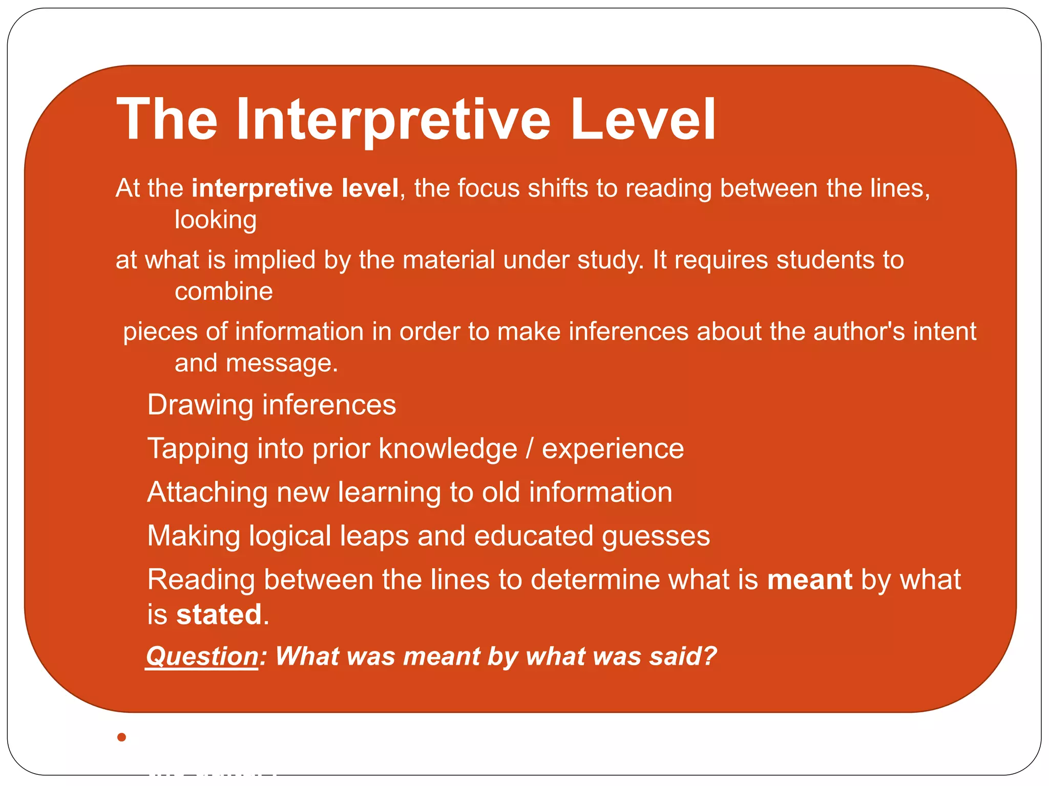 Reading Comprehension | PPTX