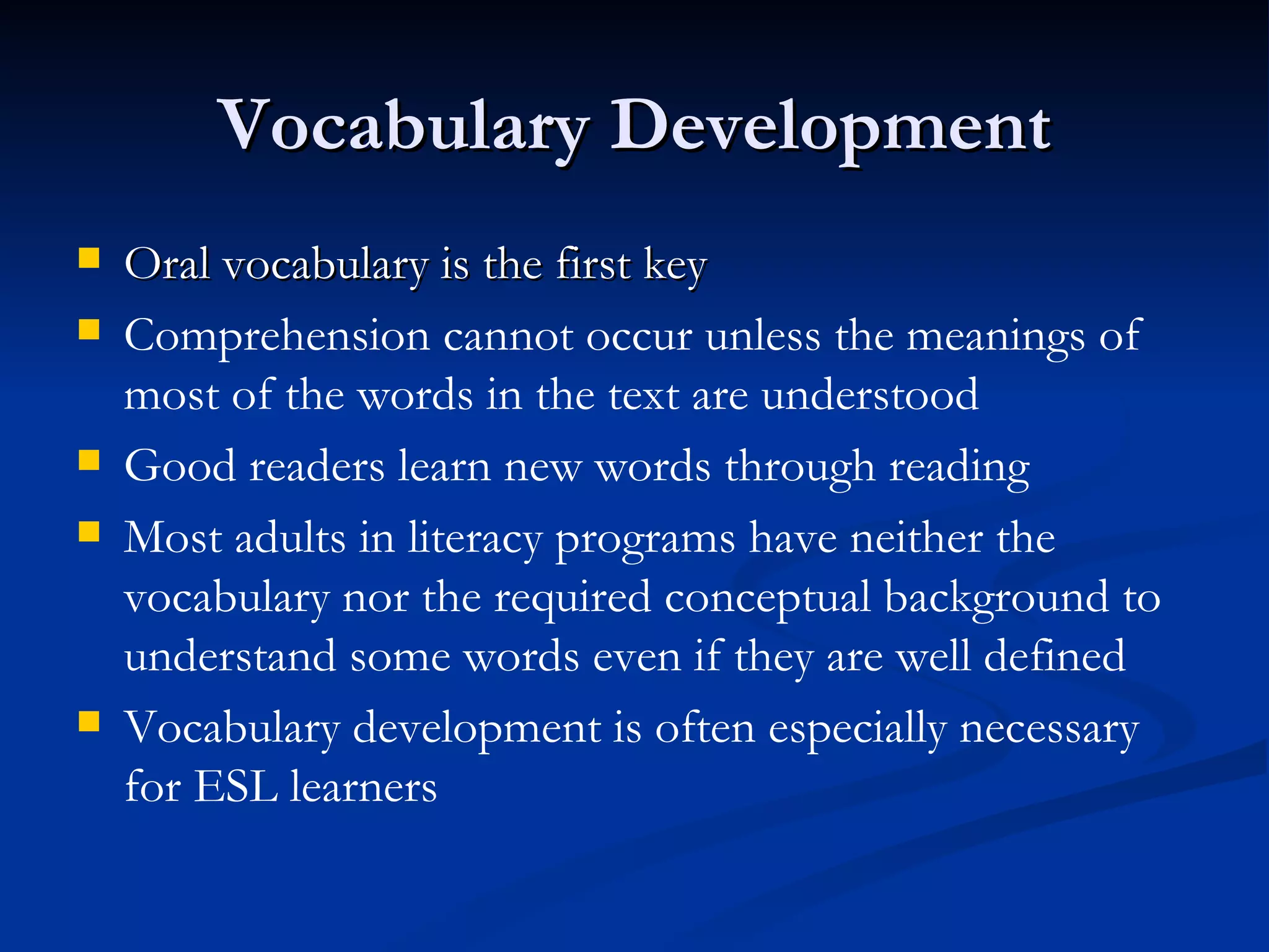 Reading comprehension in service march 2010 | PPT