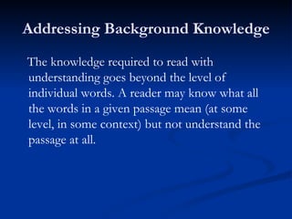 Reading comprehension in service march 2010 | PPT