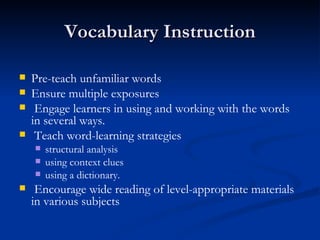 Reading comprehension in service march 2010 | PPT