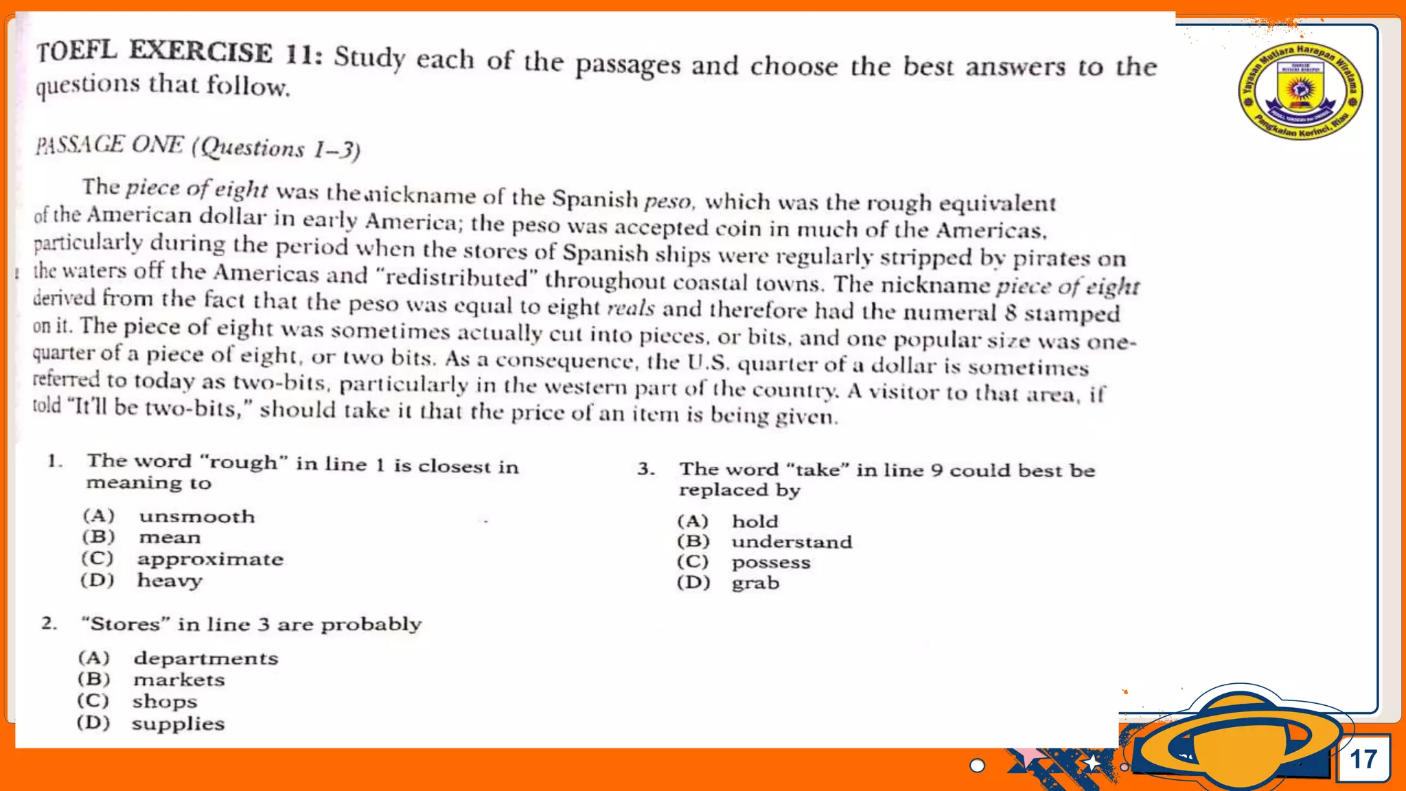 READING COMPREHENSION IN TOEFL - SKILLS 8-11.pptx