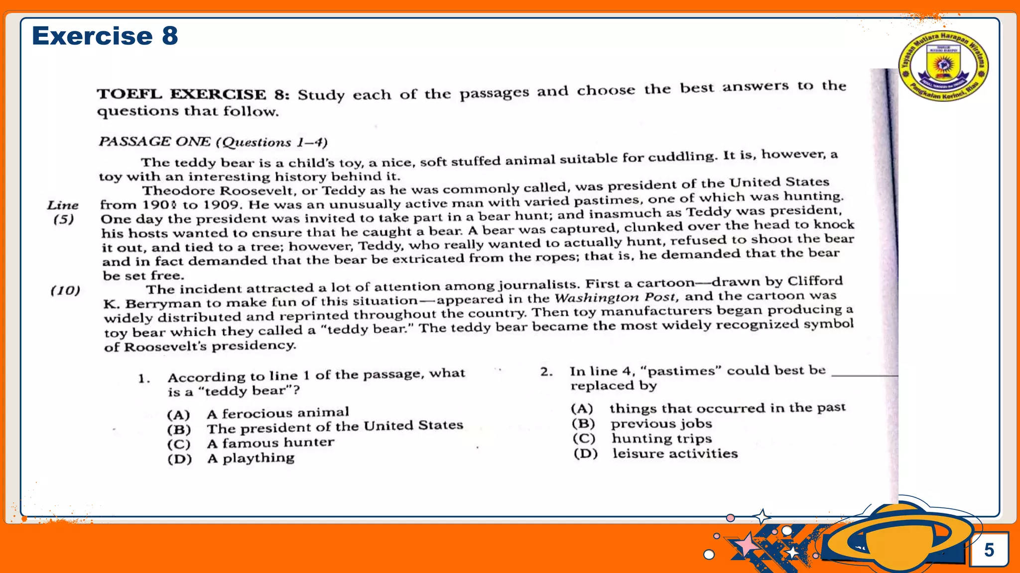 READING COMPREHENSION IN TOEFL - SKILLS 8-11.pptx