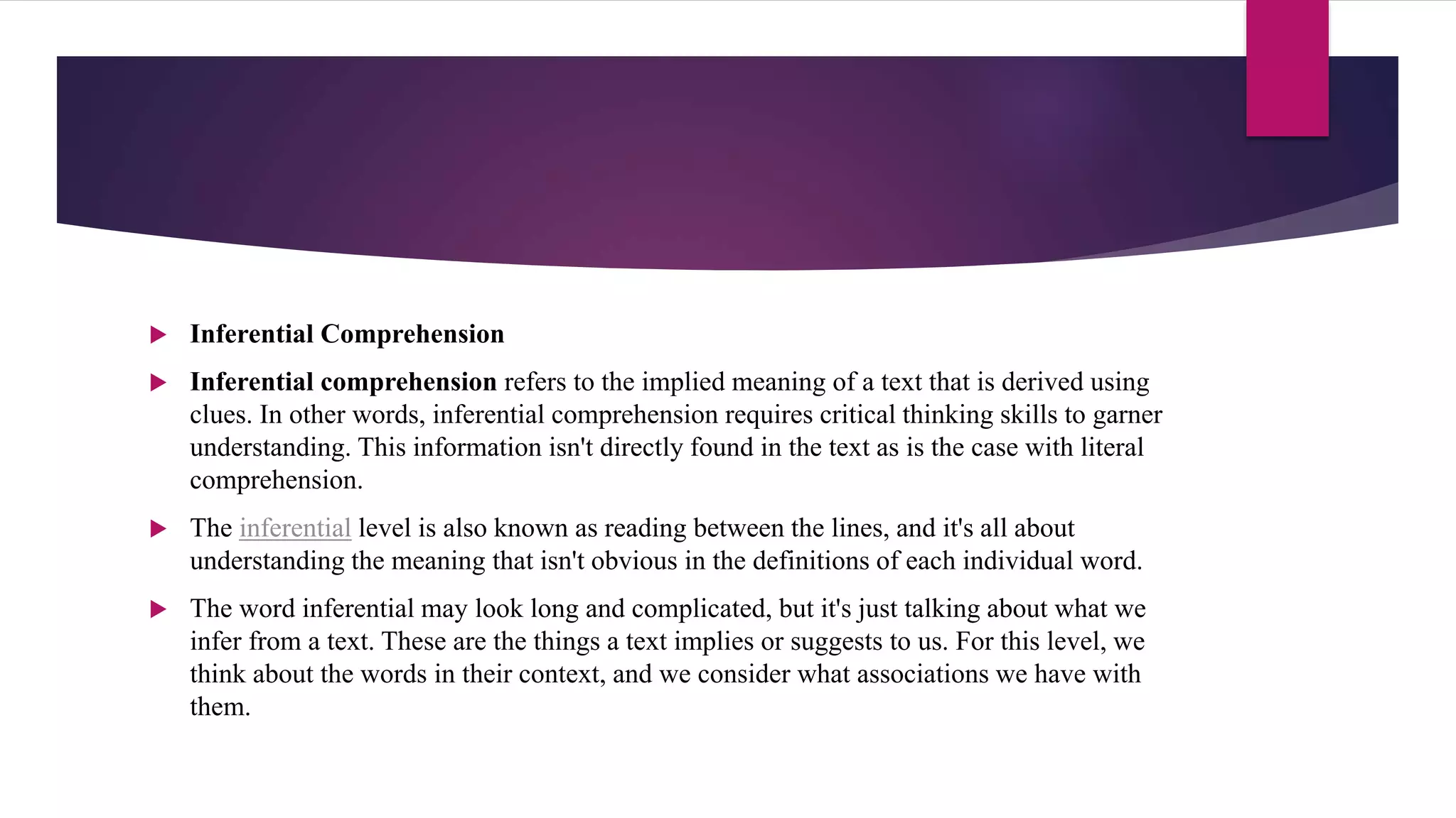 Reading Comprehension & levels.pptx
