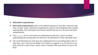 Reading Comprehension & levels.pptx