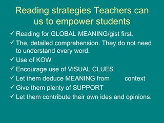 Reading Comprehension Macroskill | PPT