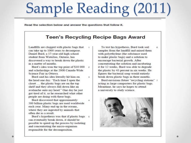 Reading comprehension & multiple choice | PPT