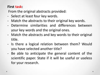 Reading comprehension of scientific texts | PPTX